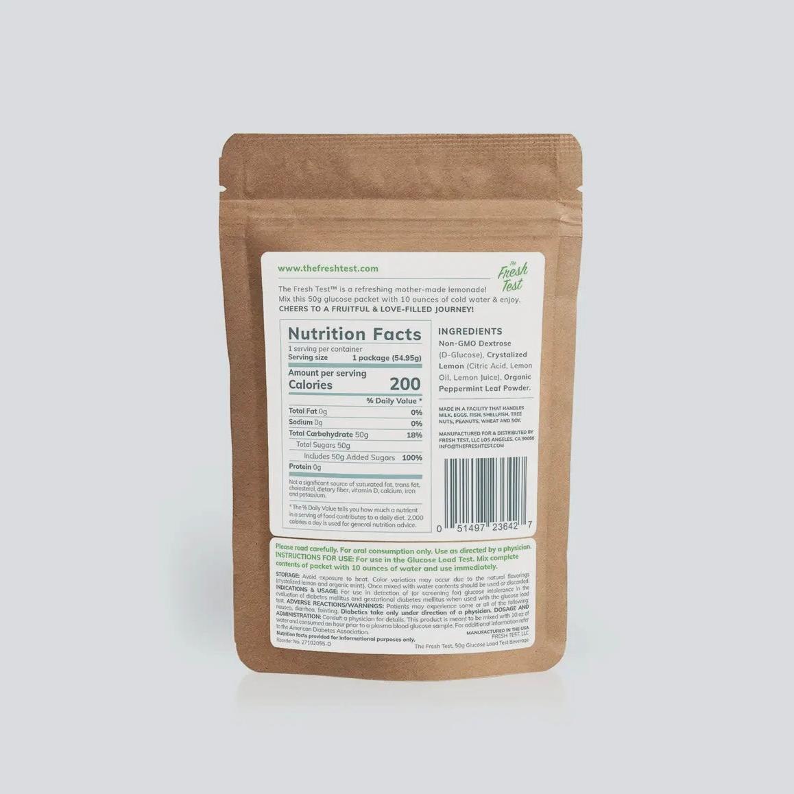 The Fresh Test - 50g Glucose Powder Single Serving Packet – The Nest ...